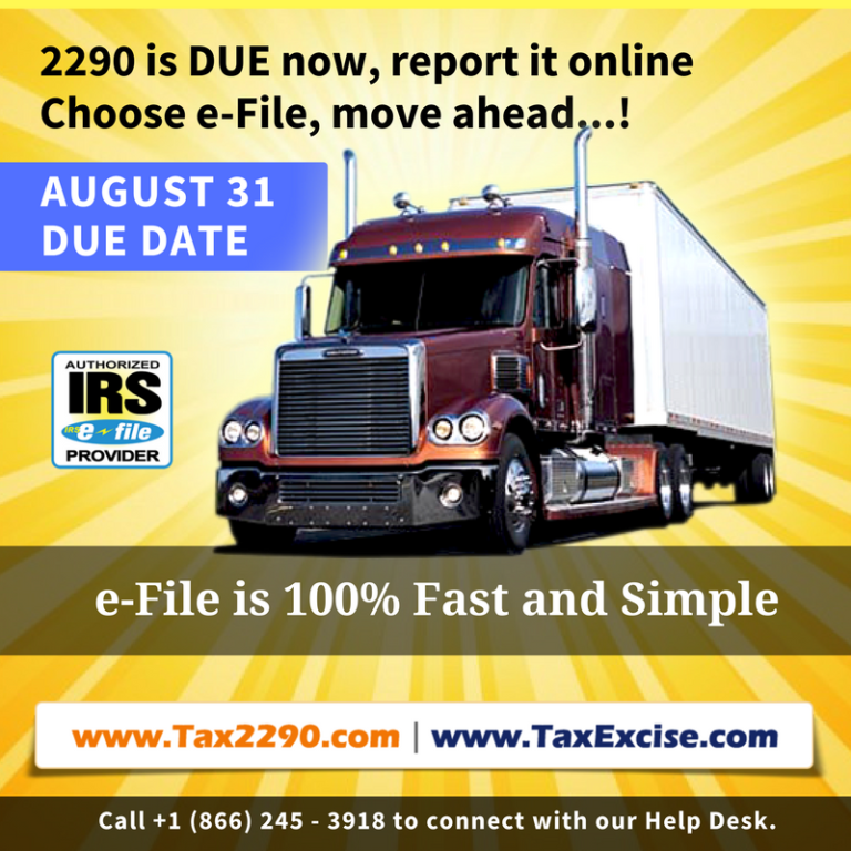 Tax2290.com Electronic Filing is for You Truckers | TaxExcise.com – IRS ...