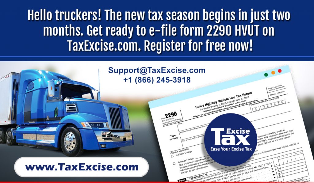 E-file form 2290 for the upcoming tax season on TaxExcise.com ...
