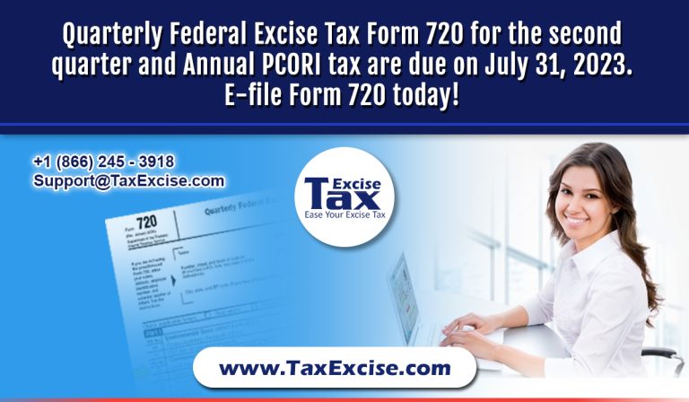 Federal Excise Tax Form 720 is Due for the Second Quarter! | TaxExcise ...