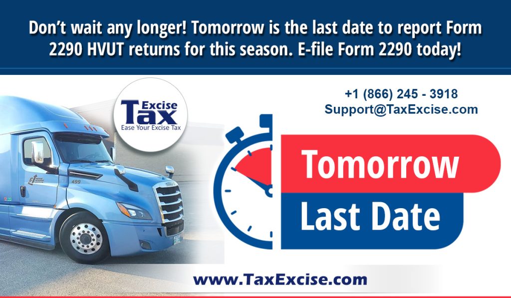 Don’t miss out! E-file Form 2290 HVUT Returns by Tomorrow to Avoid IRS ...